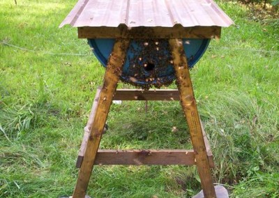 Barrel Top Bar Hive - beevac.com